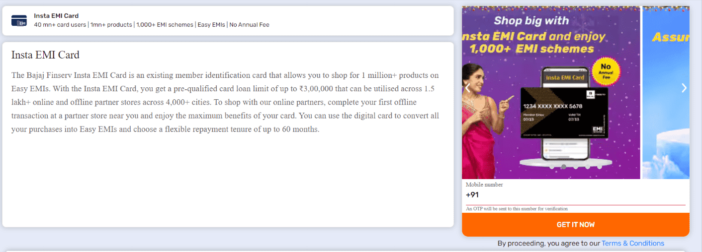 Bajaj EMI Card Apply Online : Bajaj Finserv EMI Card Apply Online अब ...